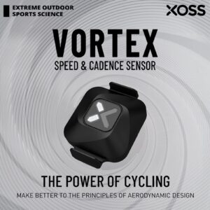 XOSS Vortex Cadence and Speed Sensor Wireless IPX7 Waterproof - 300 Hours Dual Modes Bike Sensor ANT+/Bluetooth 4.0 Compatible for Cycling Computer - 2 Pack