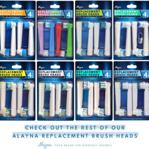 Toothbrush Replacement Heads Compatible with Oral B Braun, Pk of 8 Best Professional Brush Heads for Oralb Kids, Soft, Sensitive, Triumph, Pro 1000