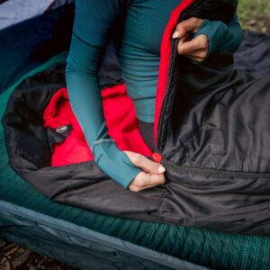 CAMPX Maximus Scout XL mummy sleeping bag for family camping Free compression sack; anti-snag zippers; great for cold weather; backpacking; car camping (30 degree) (30 degree)