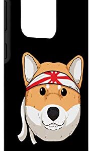 Galaxy S20 Ultra Funny Shiba Inu Uni Dog Red Traditional Bandana Old Flag Case