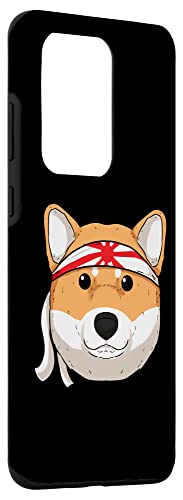 Galaxy S20 Ultra Funny Shiba Inu Uni Dog Red Traditional Bandana Old Flag Case