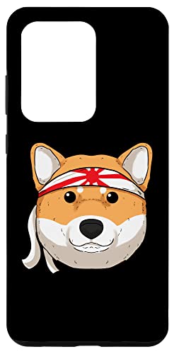 Galaxy S20 Ultra Funny Shiba Inu Uni Dog Red Traditional Bandana Old Flag Case