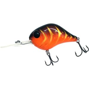 bill lewis lures lifelike mr-12 mid-range mdj series 12ft floater diver 3/4 oz crankbait fishing wobble lure for freshwater, rayburn red craw