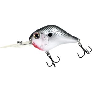 bill lewis lures lifelike mr-12 mid-range mdj series 12ft floater diver 3/4 oz crankbait fishing wobble lure for freshwater, silverado sparkle