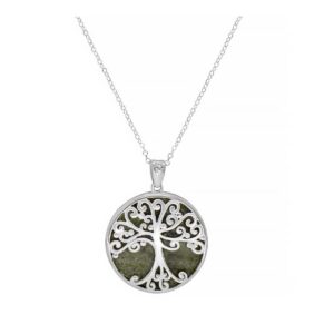 irish connemara marble tree of life pendant 70036