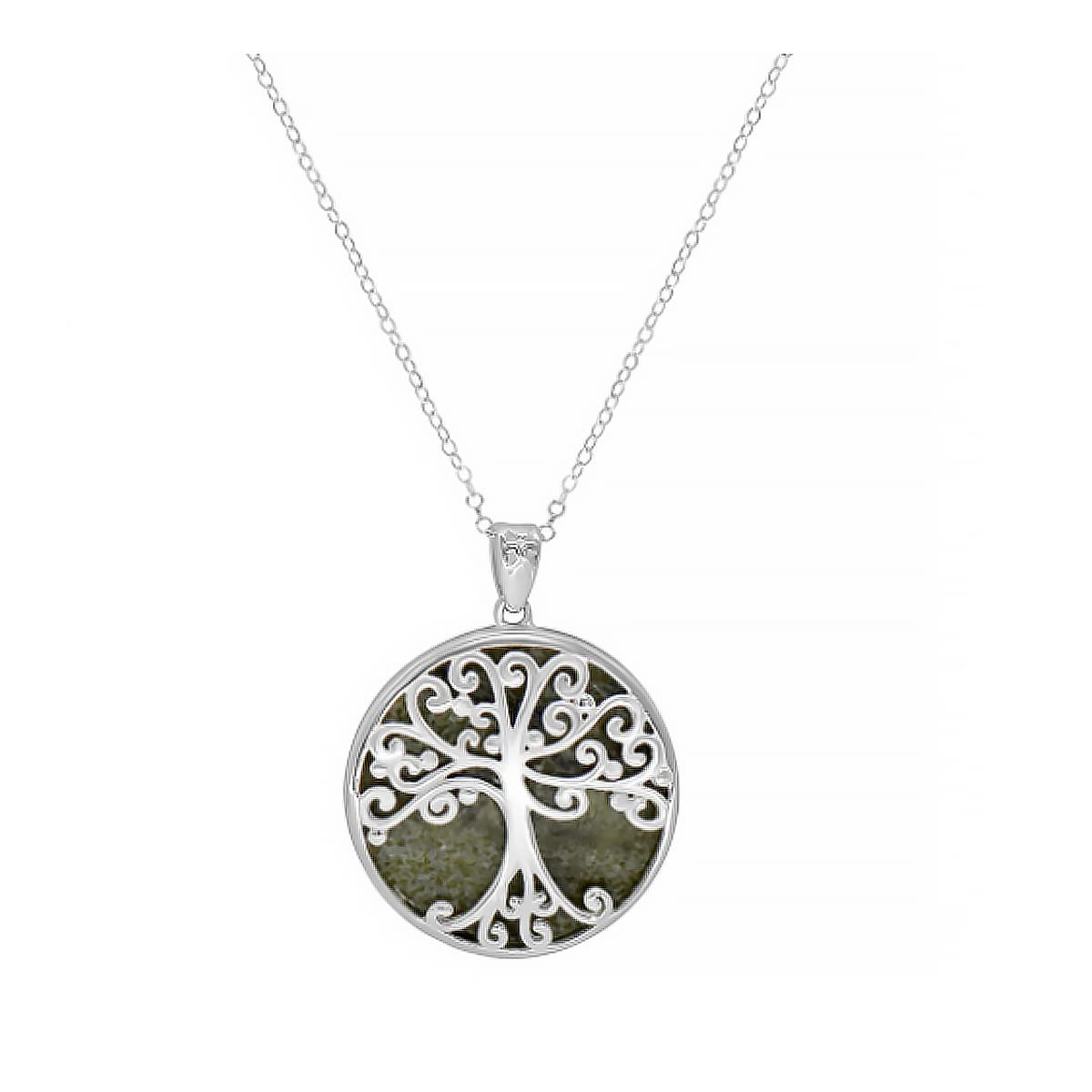 Irish Connemara Marble Tree of Life Pendant 70036