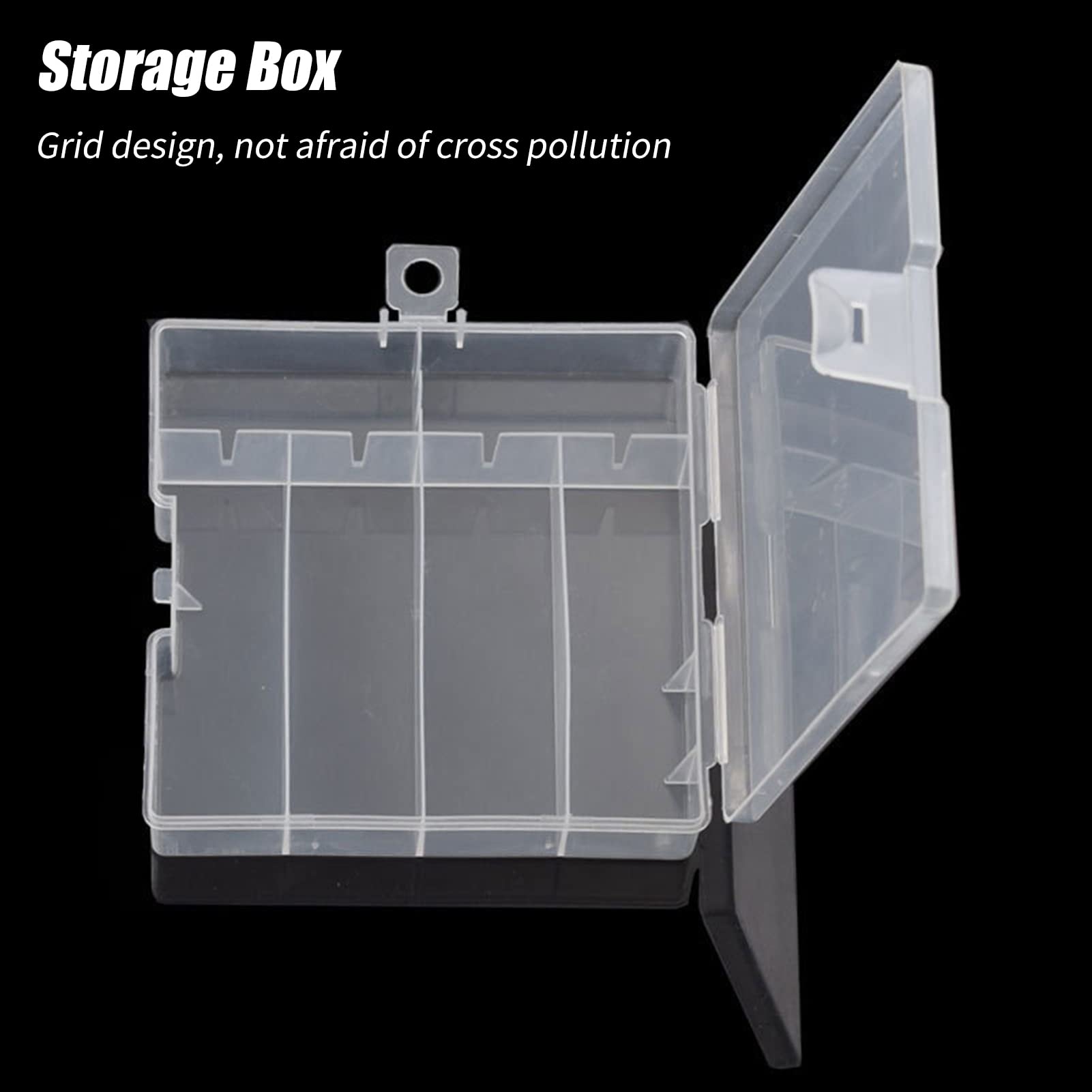 cdar Storage Box -Break Good Sealing Plastic Fishing Tackle Accessory Box for Exercise