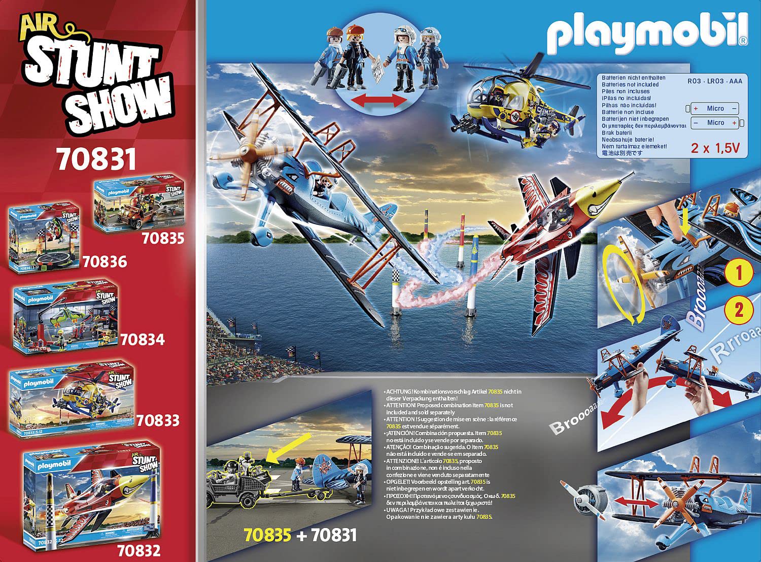 Playmobil Air Stunt Show Phoenix Biplane