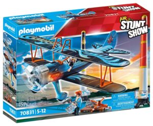 playmobil air stunt show phoenix biplane