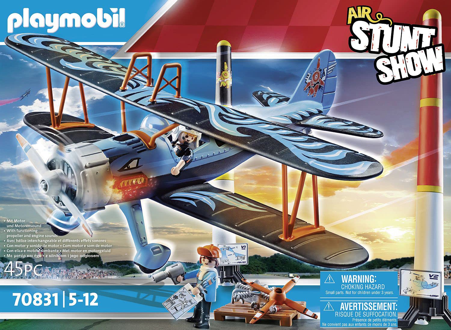 Playmobil Air Stunt Show Phoenix Biplane