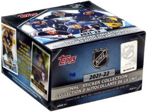 2021-22 topps nhl sticker collection (50 pack box)