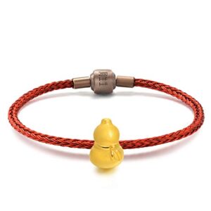 chow sang sang 999 24k solid gold gourd (wulu) auspicious charm bracelet for women 86335c (19)