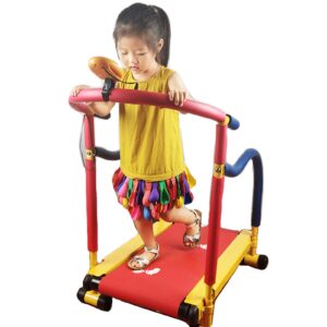 wscq kids treadmill silent small treadmills for home manual treadmill mechanical running home children's fun fitness equipment, suitable for children aged 5-12