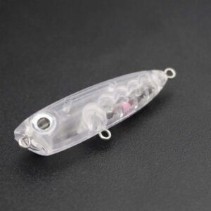 10PCS Unpainted Lure Blanks 2.81g 4.8cm with Free 6mm Eye Crankbait Simulation Blank Body Clear Hard Baits Trout Salmon Minnow Lure Popper Lures Topwater Freshwater 8440