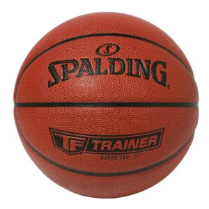 spalding 77-014z basketball 33" oversized tf trainer basketball basketball, brown (french toast 19-1012tcx)