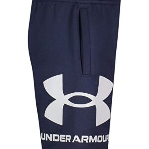 Under Armour Boys Symbol Signature Terry Casual Shorts, Midnight Navy, 7 US