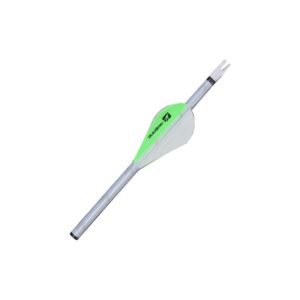 nap quikfletch quikspin 2" 4-vanes stabilizing fletching - white/green, 2" vane