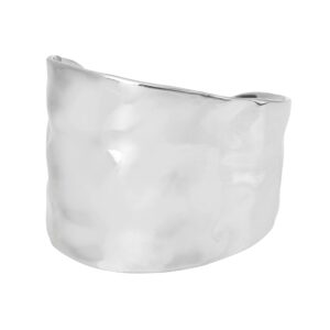 robert lee morris soho hammered cuff bracelet, silver, (386189slv048)