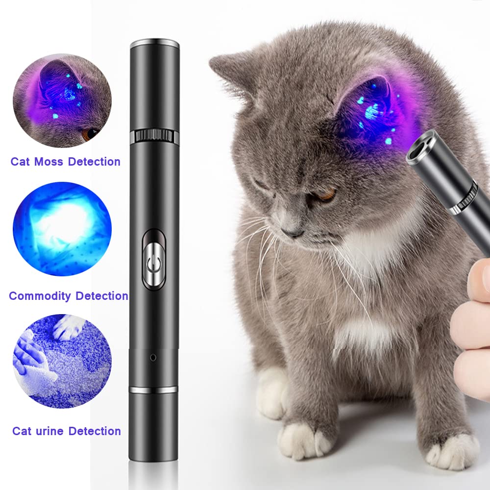 WNZQK Cat Toys Lazer Pointer cat Toys Interactive for Indoor Red Laser Pointer for Dogs Pet Red Light Laser Remote Control Teaching USB Flashlight Rechargeable(1 Pcs Pack, 1 Pcs Pack)