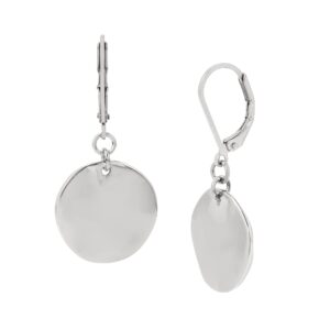 robert lee morris soho disc drop earrings, silver, no size (386197slv048)