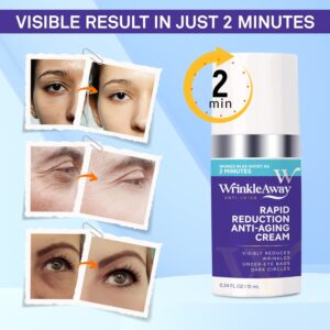 Rapid Reduction Anti-Aging Cream, Visibly Reduce Wrinkles, Under Eye Bags, Dark Circles and Fine Lines, Instant Result in 2 Minutes-10mL by WrinkleAway