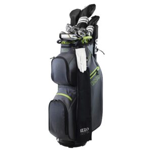 Izzo Golf Deluxe Cart Bag - Golf Cart Bag for Push Cart or Golf Cart