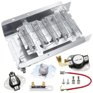 279838 w10724237 dryer heating element kit for whirlpool kenmore maytag dryer - 3977767 3392519 thermostat fuse 3387134 397793 thermostat- replaces ps334313 4531017 medx655dw1 wed4815ew1 by blutoget