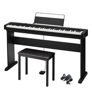 casio cdp-s90 digital 88-key piano bundle w/stand & bench cdp-s90cscb