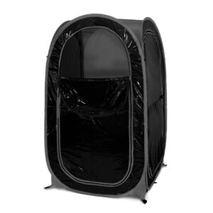 under the weather privacypod 1 person pop-up sports tent. the original, patented weatherpod - black