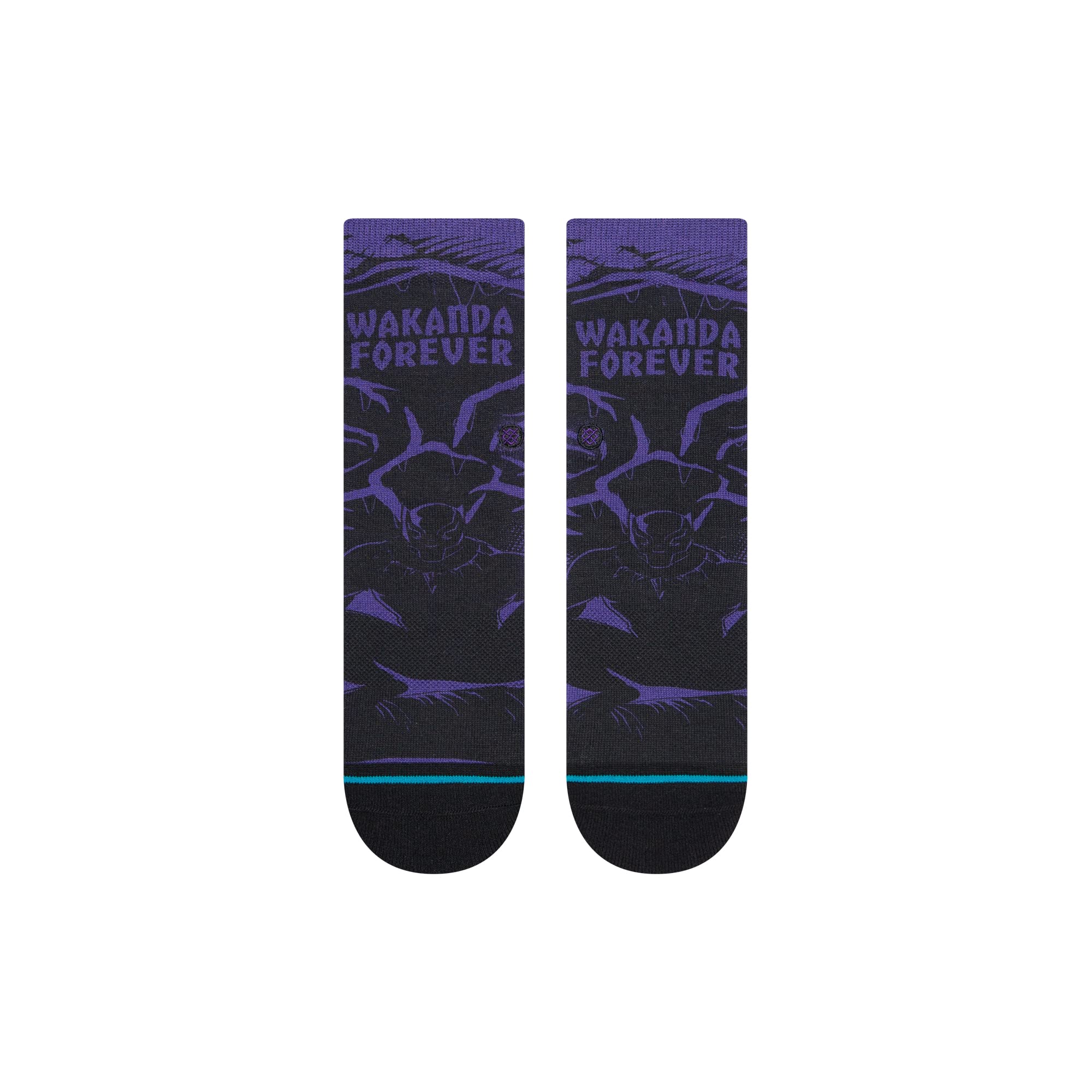 Stance Yibambe Kids Crew Socks (Large, Purple)