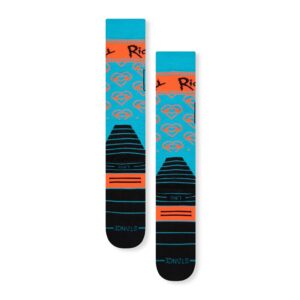 Stance Rick and Morty Develop Snow Sport Sock Blue MD (US Men's Shoe 6-8.5, Women's Shoe 8-10.5)