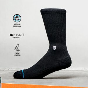 Stance Yibambe Crew Socks (Medium, Purple)