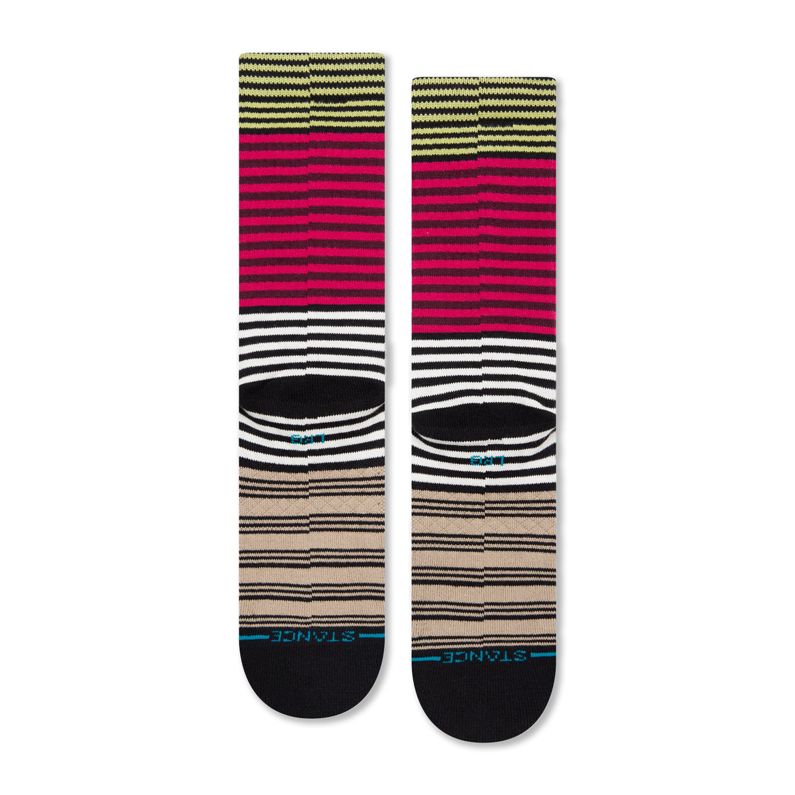 Stance Diatonic Crew Socks (Large, Magenta)