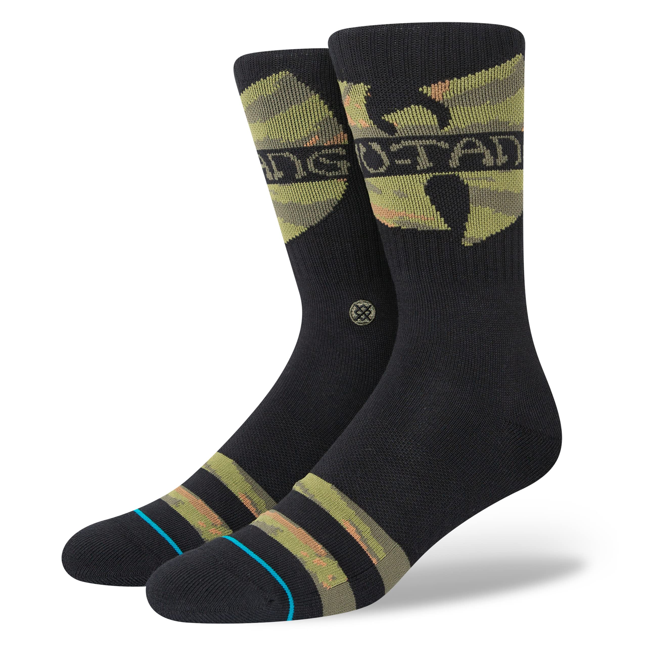 Stance Clan In Da Front Crew Socks (Large, Black)