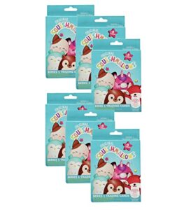 squishmallows official kellytoy series 1 trading cards (pack of 6)