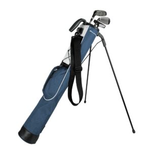 orlimar golf ultra-lightweight stand bag, plaid poly azure blue, unisex