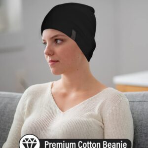 Revony Chemo Beanie Cap - Soft and Skin Friendly - 100% Cotton Blue Denim