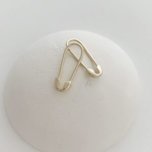 HONEYCAT Mini Safety Pin Hoops in Gold, Rose Gold, or Silver | Minimalist, Delicate Jewelry Gold