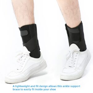 Solmyr Ankle Support Brace, Adjustable Breathable Ankle Brace for Sprained Ankle, Sports Injuries, Elastic and Comfortable Ankle Stabilizer for Women and Men (L/XL)