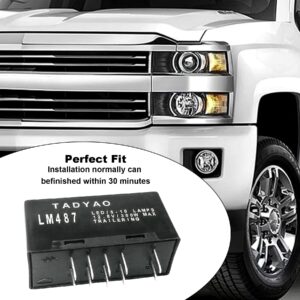 Hazard Warning LED Flasher Relay Turn Signal Relay Module Replace LM487 10383321 Fit for GM GMC Chevrolet, Fix Hyper Flash