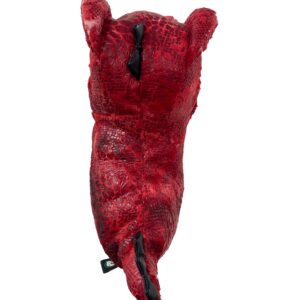 dinofactory T-Rex Golf Head Cover Dinosaur 3 Wood Headcover Hybrid Headcover (Ruby)