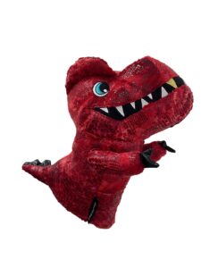 dinofactory t-rex golf head cover dinosaur 3 wood headcover hybrid headcover (ruby)