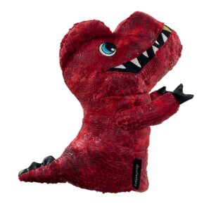 dinofactory T-Rex Golf Head Cover Dinosaur 3 Wood Headcover Hybrid Headcover (Ruby)