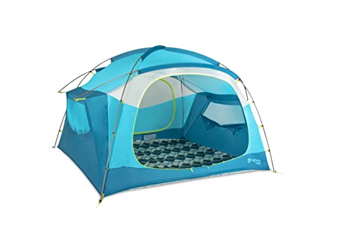 NEMO Aurora Highrise, 3 Season, Family, Car Camping Tent - 6-Person - Atoll/Oasis