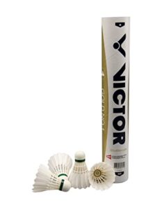 victor gold no.1 badminton shuttlecock birdy 12-pack (speed-77)