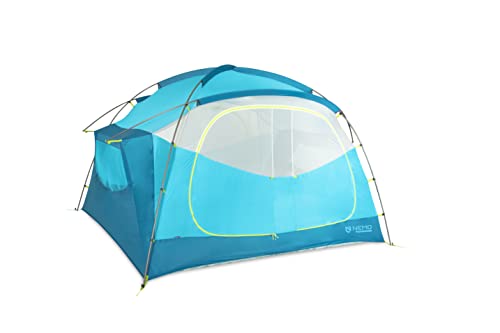 NEMO Aurora Highrise, 3 Season, Family, Car Camping Tent - 6-Person - Atoll/Oasis