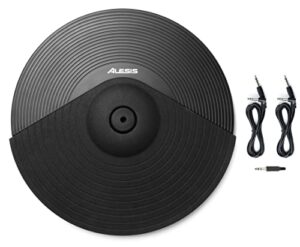 alesis 14 inch 3-zone dmpad cymbal with choke, 2 silverline audio 10ft connection cables and dummy plug bundle