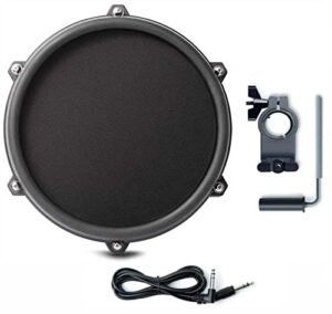 alesis nitro 8 inch dual zone mesh tom pad with clamp and silverline audio 10ft trigger cable bundle