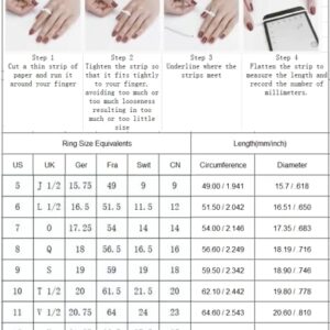 ZLAEBL 1.5 Carat (ctw) Moissanite Engagement Rings for Women Platinum Plated Silver Ring Moissanite Rings,6