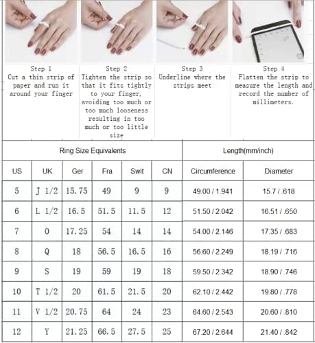 ZLAEBL Sterling Silver Princess Cut Moissanite 3-Stone Anniversary Promise Ring Wedding Engagement Rings For Womens 2 Carat (ctw) 6